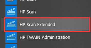HP Scan 단독 설치-HP Scan Twain 패키지, HP Simple Scan